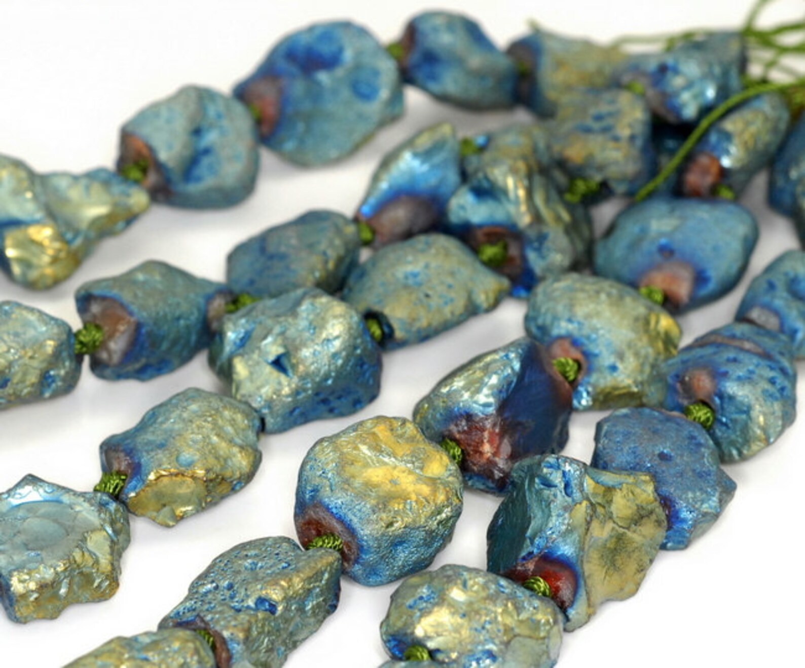 Rough Titanium Green Agate Gemstone 20x15-30x20mm Rough Nugget | Etsy