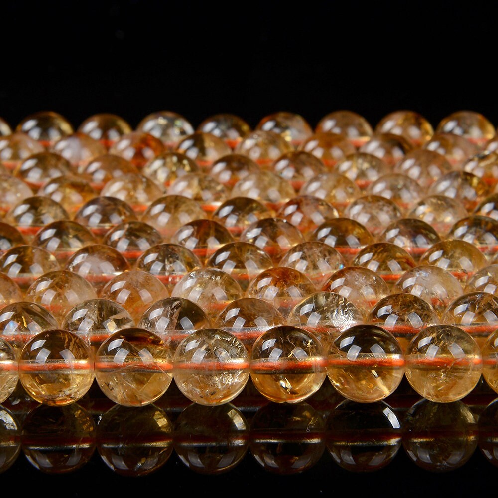 Natural Citrine Gemstone Grade AA Round 4MM 5MM 6MM 7MM 8MM | Etsy