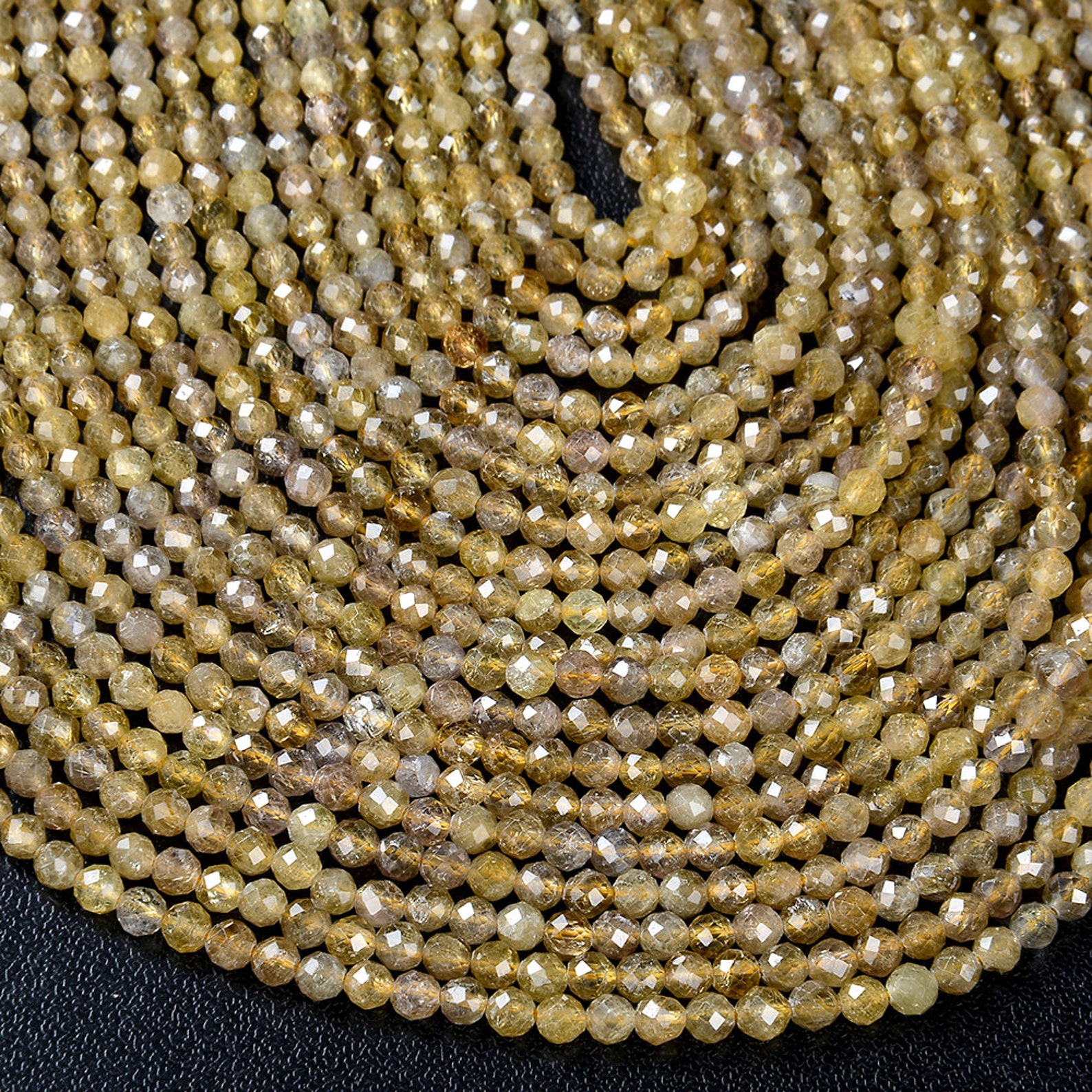 3MM Natural Golden Yellow Tanzanite Gemstone Grade AAA Micro - Etsy