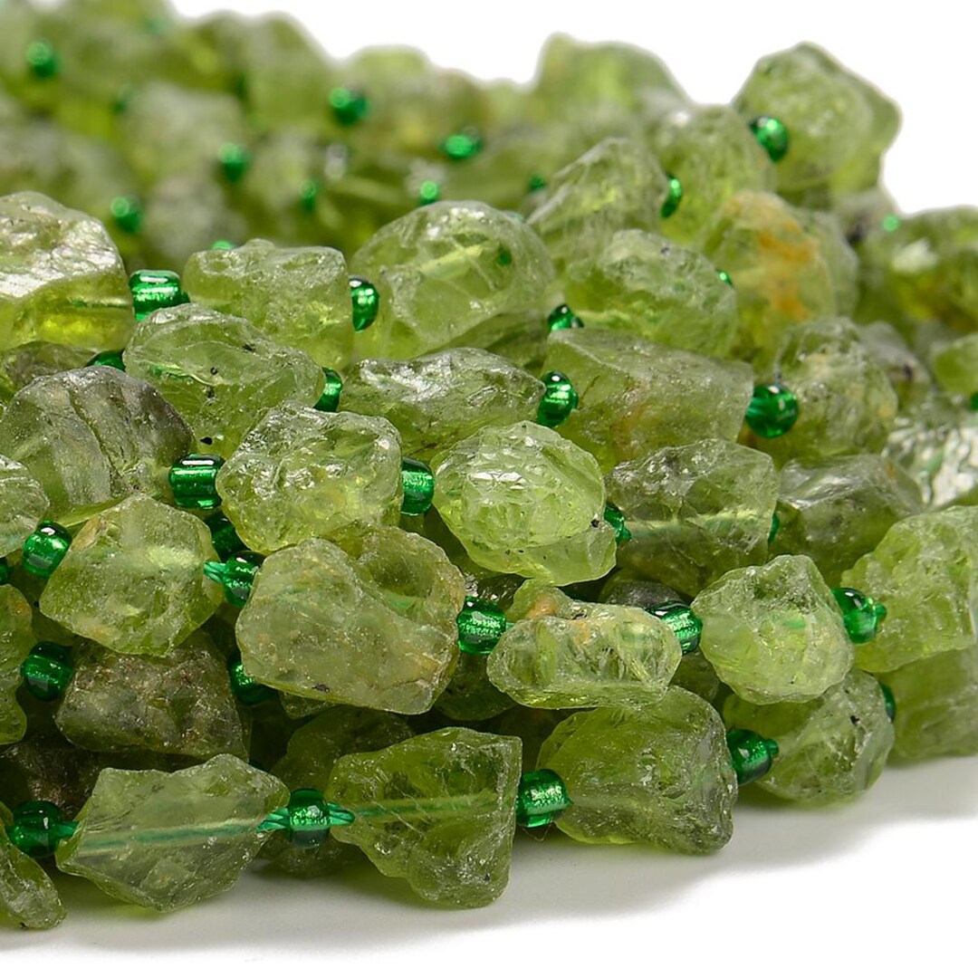 Natural Rough Peridot Gemstone Grade AAA Nugget 6-8MM 8-10MM Loose ...