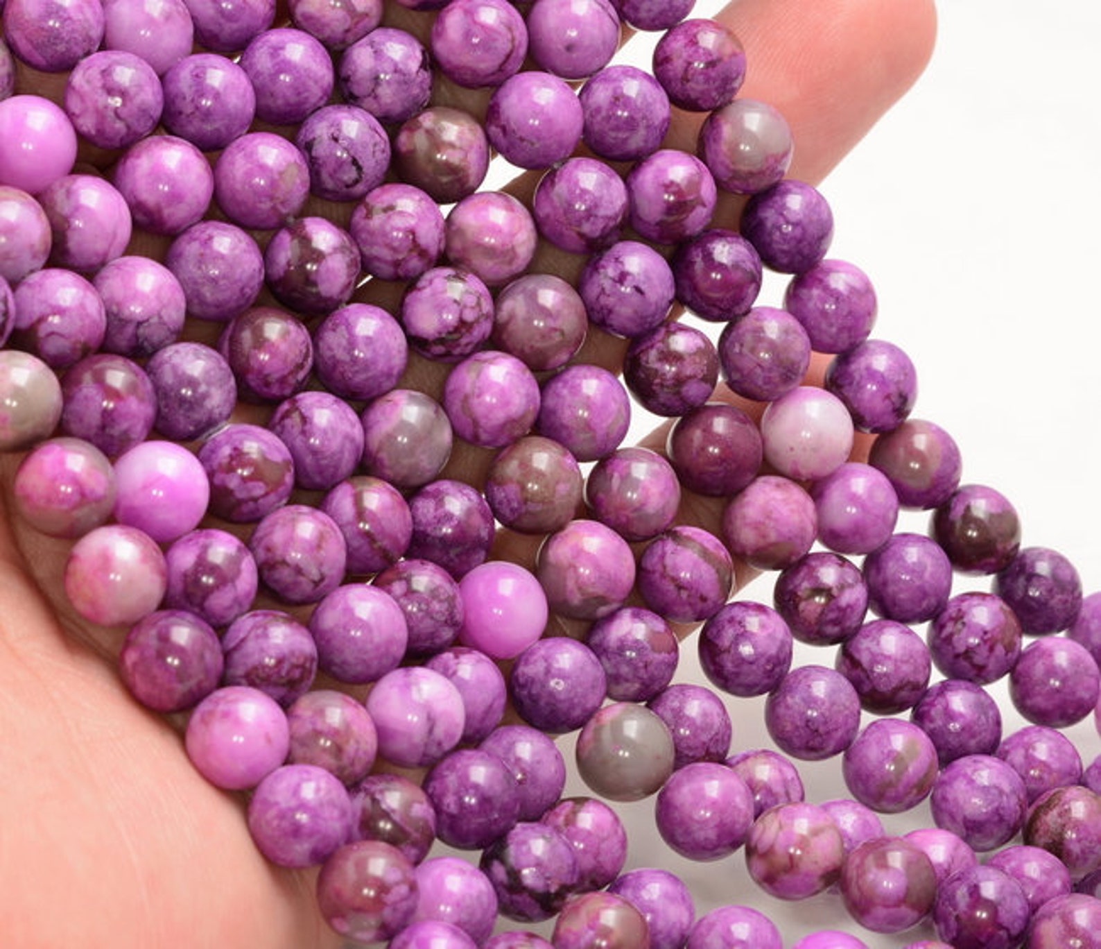 10mm Purple Sugilite Gemstone Round 10mm Loose Beads 15.5 Inch - Etsy