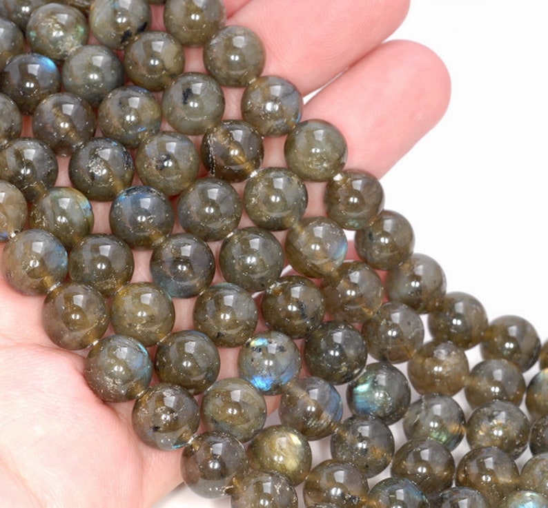 12MM Brown Labradorite Gemstone Round Loose Beads 15.5 Inch Full Strand ...
