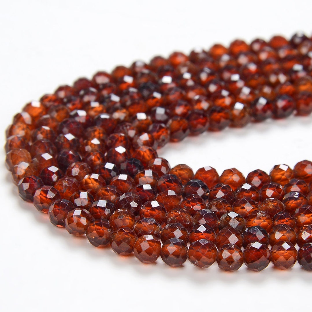 3MM Tiefe Farbe Natürlicher Hessonit Granat Edelstein Grade AAA Micro ...