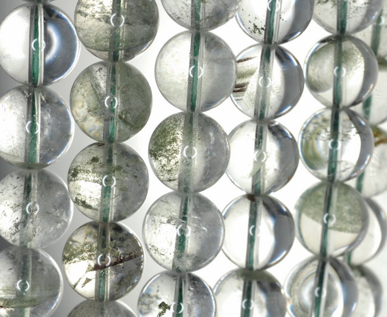 11MM Phantom Quartz Gemstone Round Loose Beads 15 inch Full | Etsy