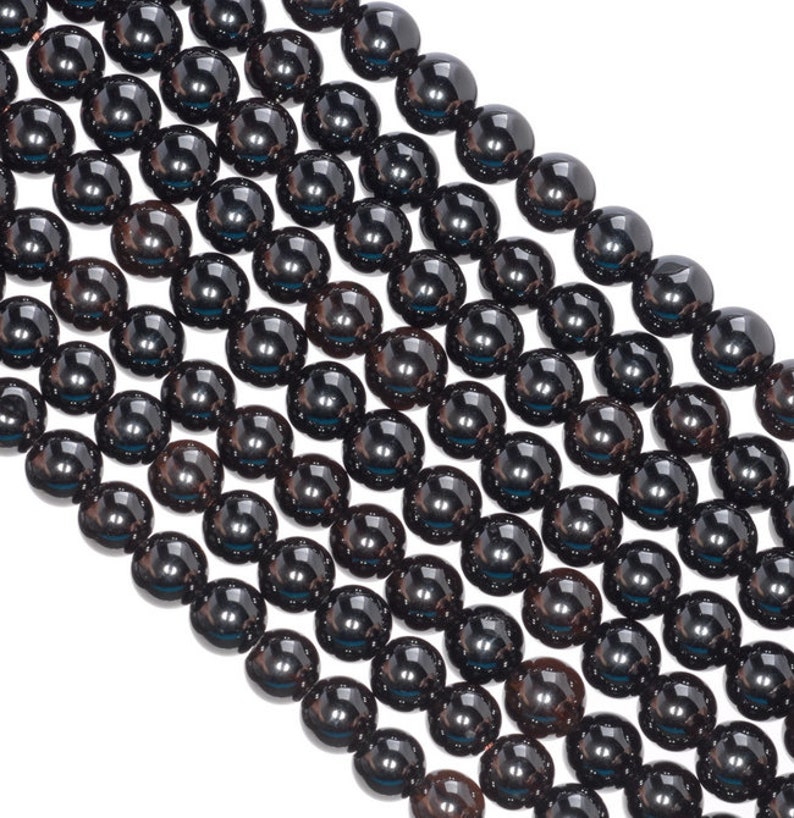 6MM Genuine Black Morion Quartz Rock Crystal Quartz Brazil - Etsy