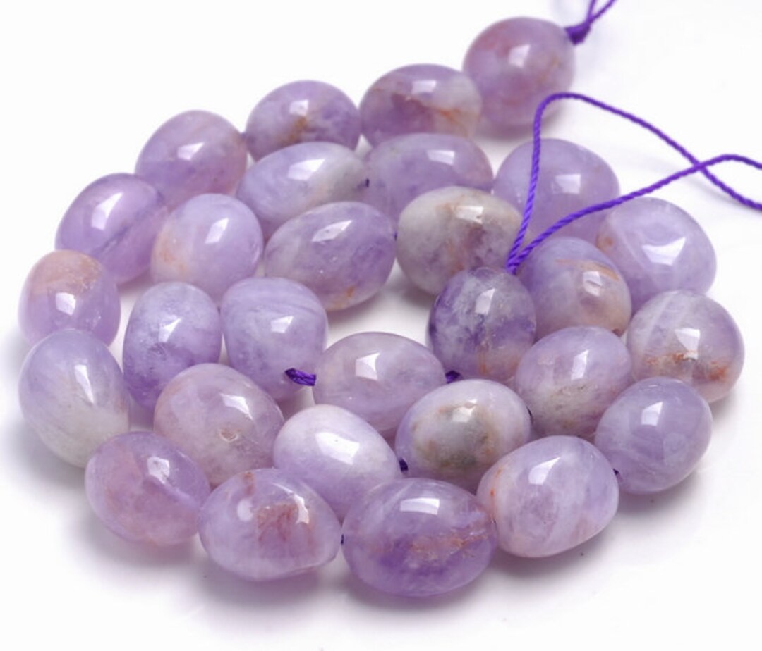 16X13-13X11MM Smooth Lavender Amethyst Gemstone Grade A Pebble Loose ...