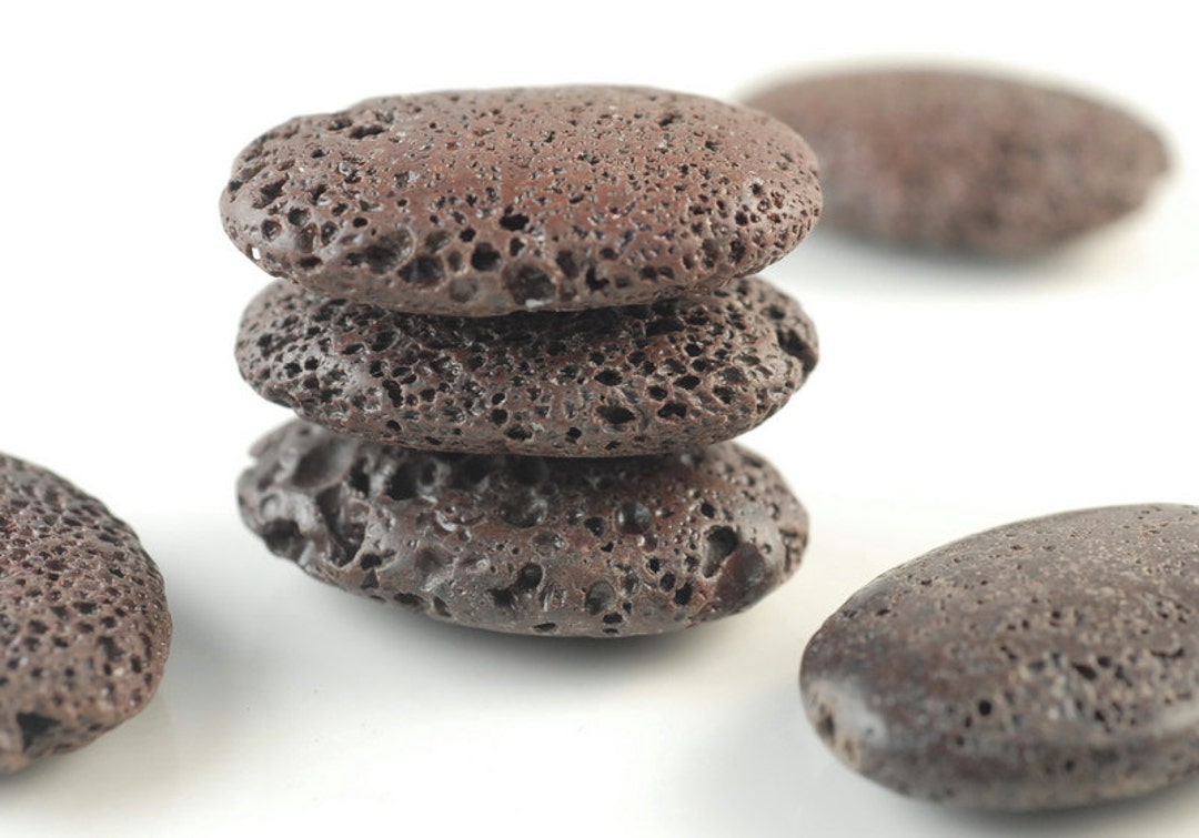 35x25mm Brown Volcanic Basaltic Lava Gemstone Oval 35x25mm - Etsy Ireland