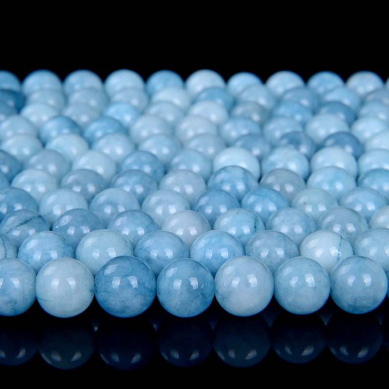 Larimar Quartz Gemstone Grade AAA Round 6MM 8MM 10MM Loose Beads (D27 ...