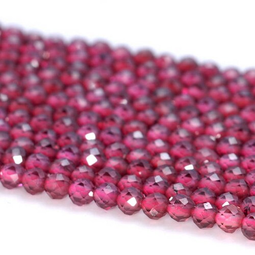 2mm Red Garnet Gemstone Grade AAA Micro Faceted Fine Round 2mm - Etsy