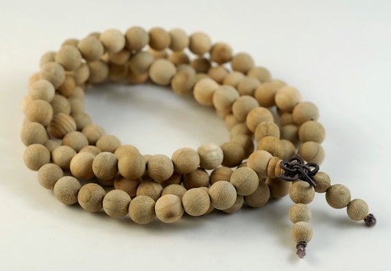 8mm 108PCS Natural Aromatic Wood Beads Indian Sandalwood Prayer Buddha Mala Meditation Beads Round Loose Beads BULK LOT 90182457 392