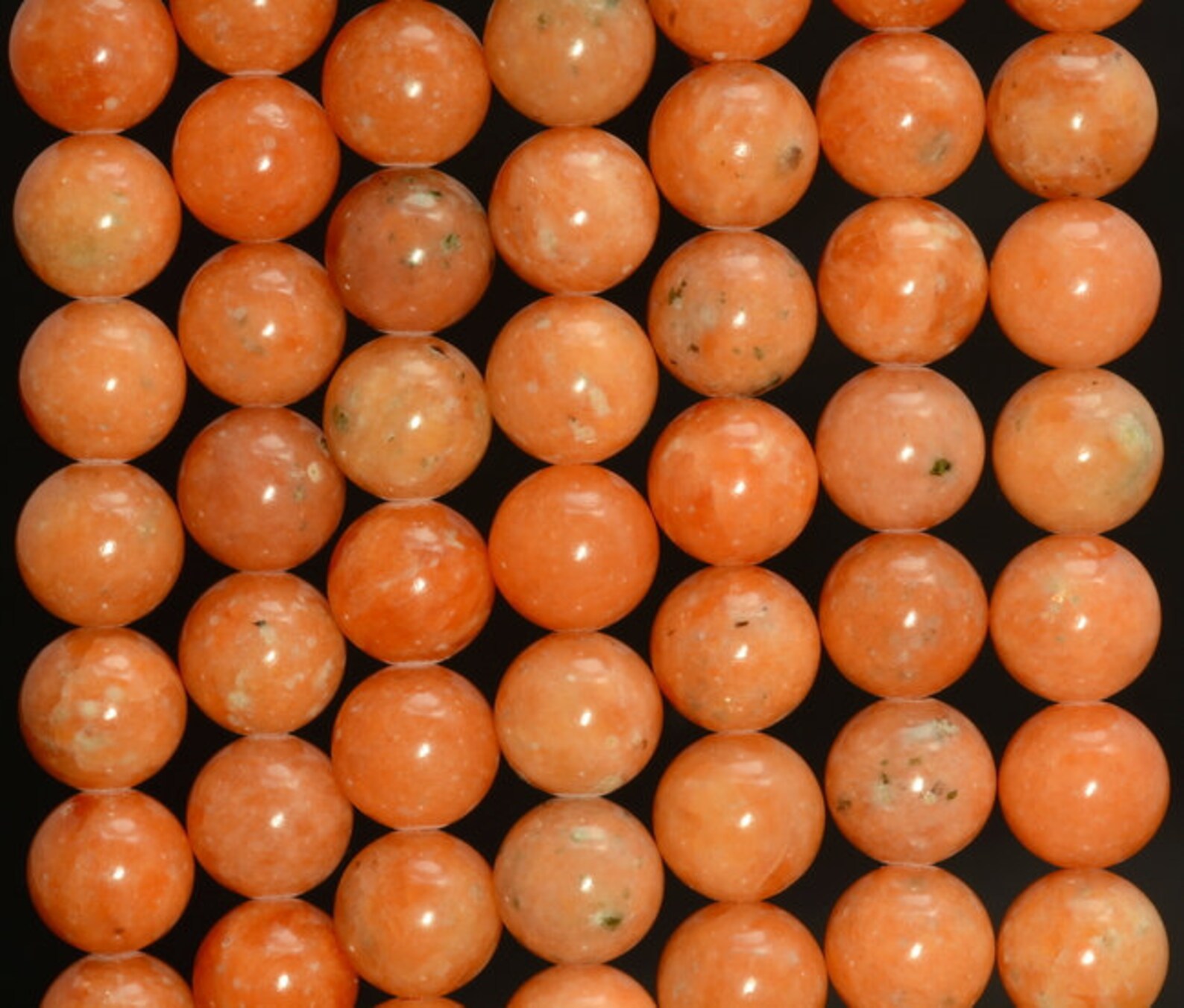 Genuine Natural Orange Calcite Gemstone Grade AA Round 4mm 6mm 8mm 10mm ...
