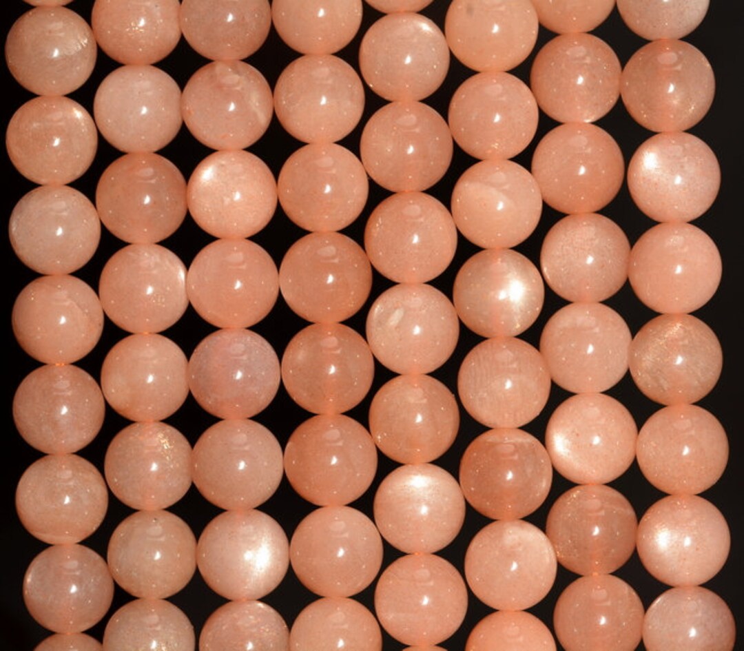 8mm Sunstone Gemstone Grade AAA Round Loose Beads 7.5 Inch Half Strand ...