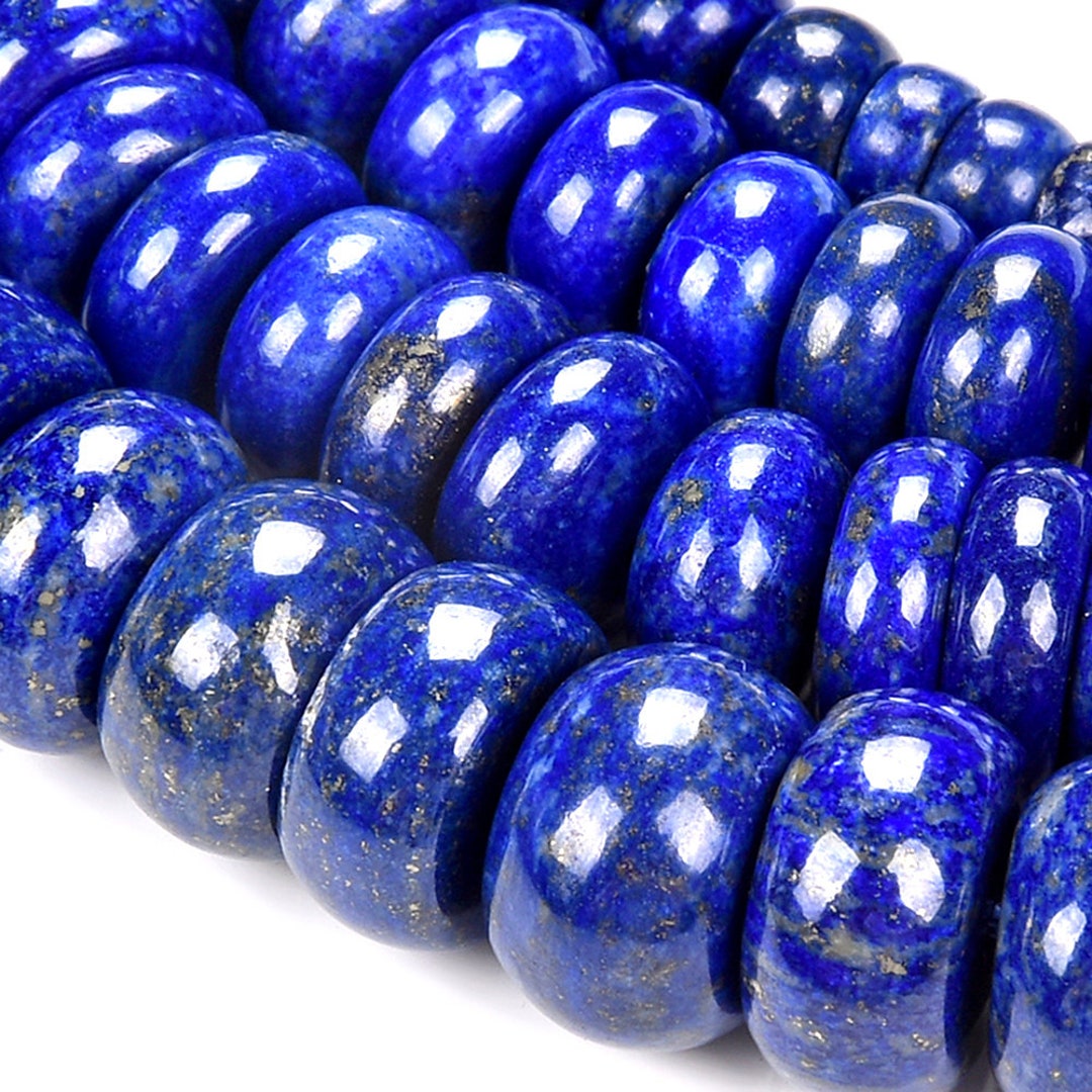 Natural Lapis Grd AAA Rondelle Slice 5X2MM 7X2-7X4MM 8X3-8X5MM 9X3 ...