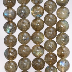 12MM Brown Labradorite Gemstone Round Loose Beads 15.5 Inch Full Strand ...