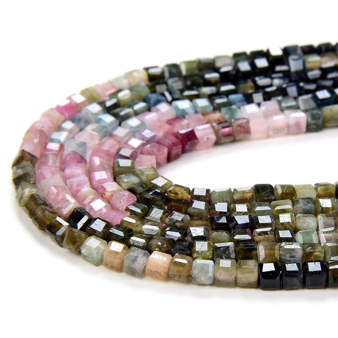 2MM Natural Multi Color Tourmaline Gemstone Grade AA Micro Faceted ...