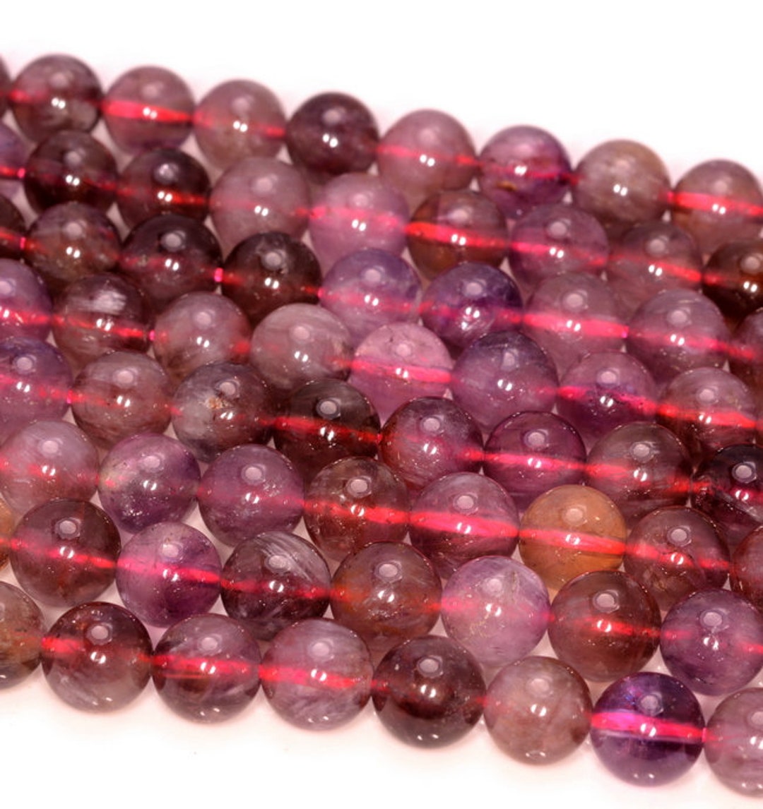 Genuine Auralite 23 Cacoxenite Grade AA Red Purple Pink 7mm 8mm 9mm ...