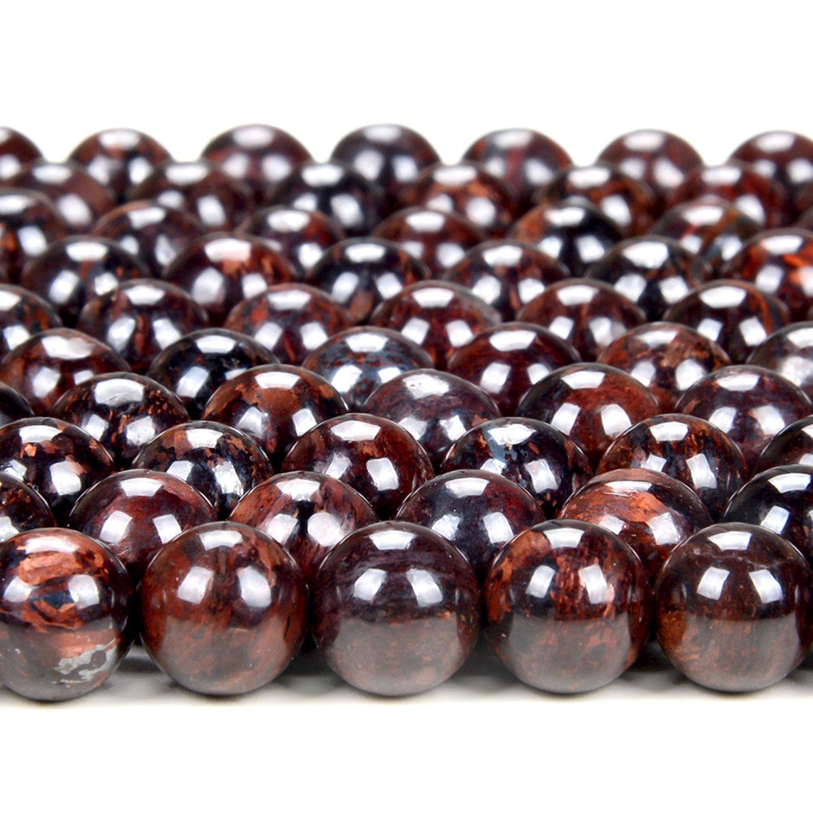 New Found Natural Nuummite Golden Red Gemstone Grade AAA Round - Etsy