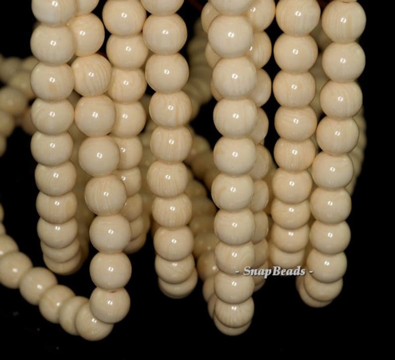 8mm Faux Ivory Resin Grade AAA Ivory Swirl Cream Round 8mm - Etsy
