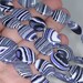 14x10mm Purple Black Matrix Turquoise Gemstone Oval Loose Beads 15.5 ...