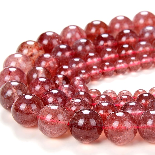 Strawberry Beads - Etsy