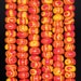 8x5mm Red Yellow Matrix Turquoise Gemstone Rondelle Loose Beads 15.5 ...
