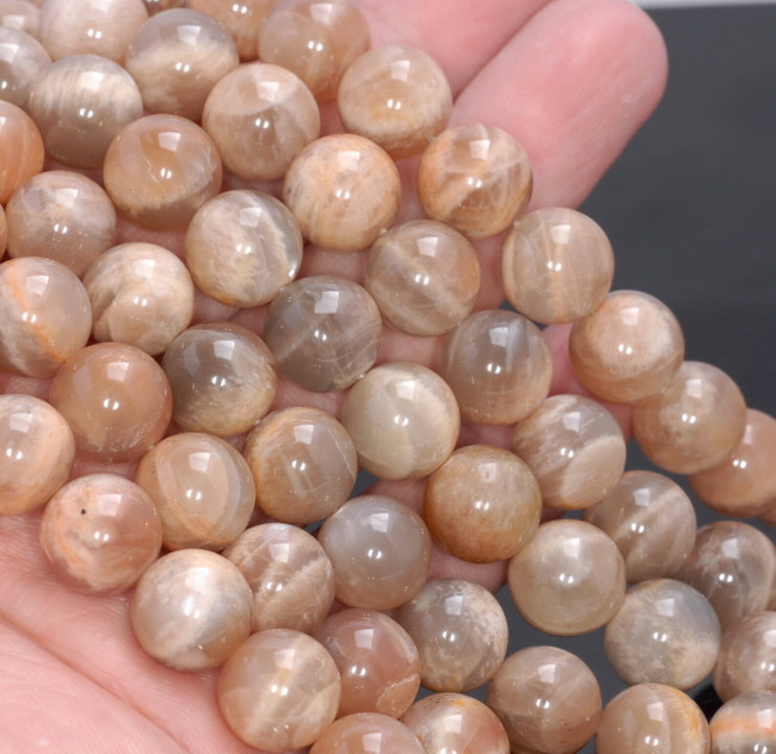 11-12MM Sunstone Gemstone Grade A Round Loose Beads 15.5 Inch - Etsy