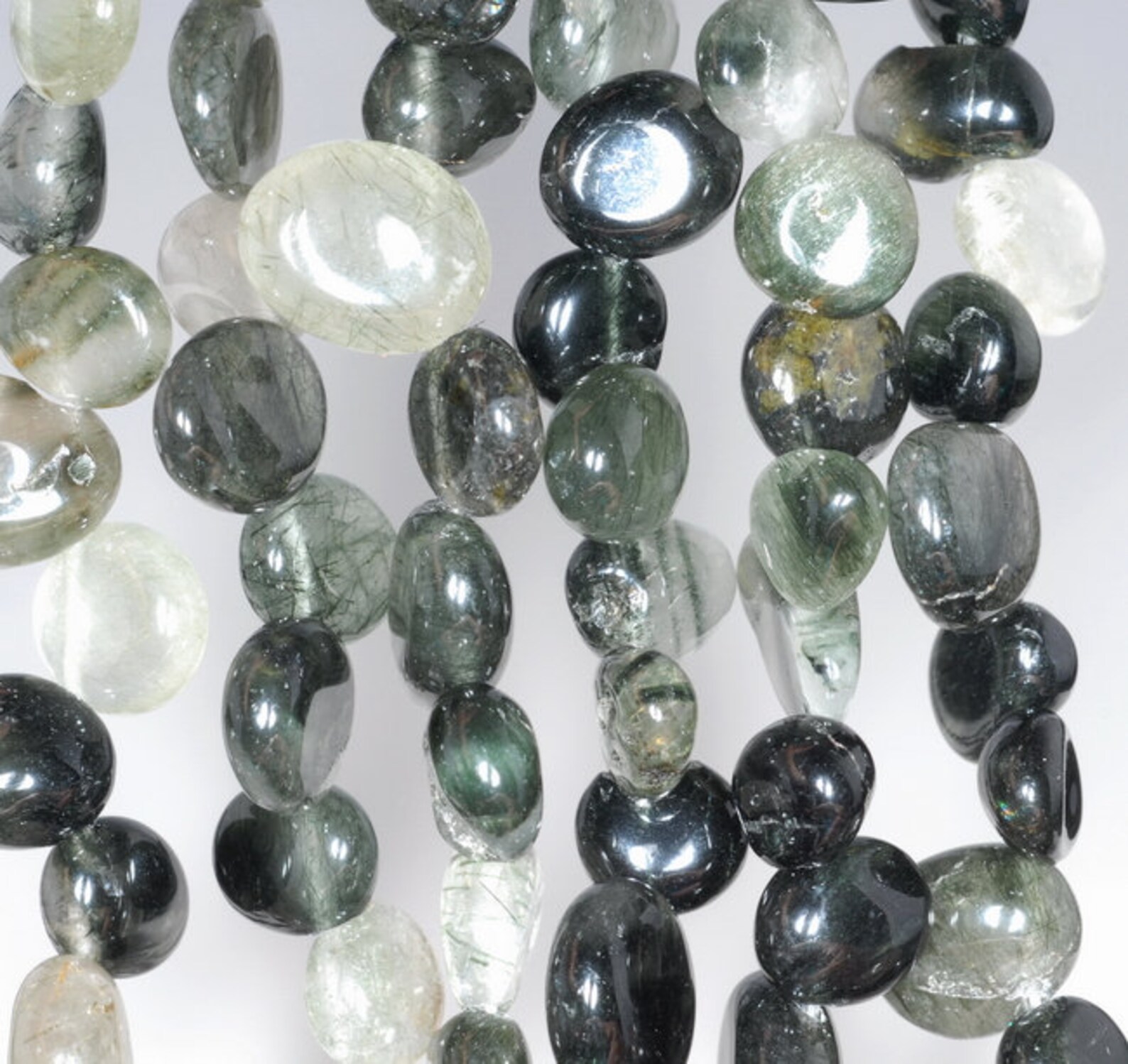 10-12MM Green Rutilated Quartz Gemstone Pebble Nugget Chip - Etsy
