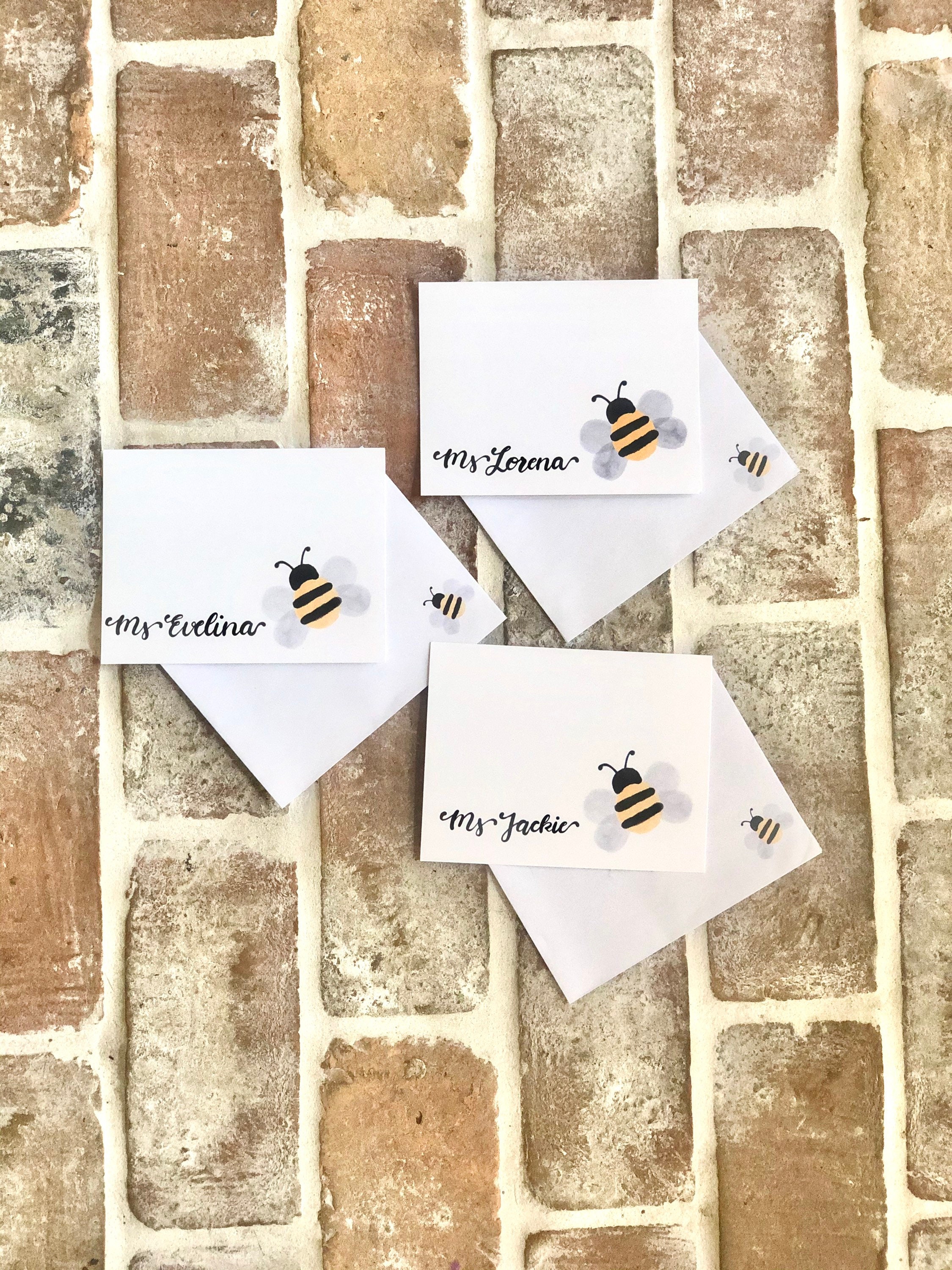 Personalized Stationery, Flat Note Card, Thank You Card, Teacher ...