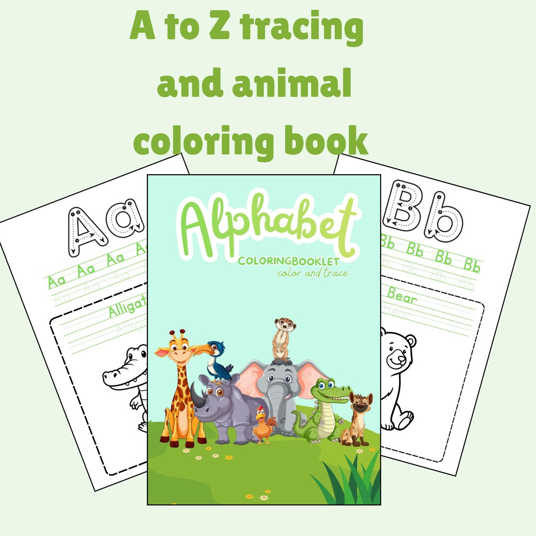 Toddler Busy Book, Quiet Book, ABC Coloring Book, Kids Coloring Pages ...