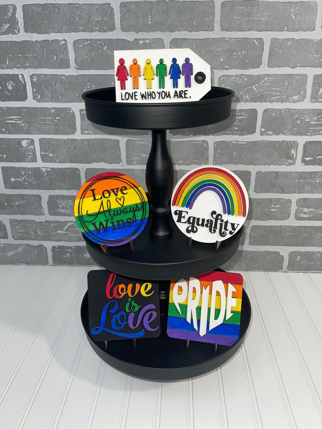 Pride Tier Tray Laser Cut File - Etsy
