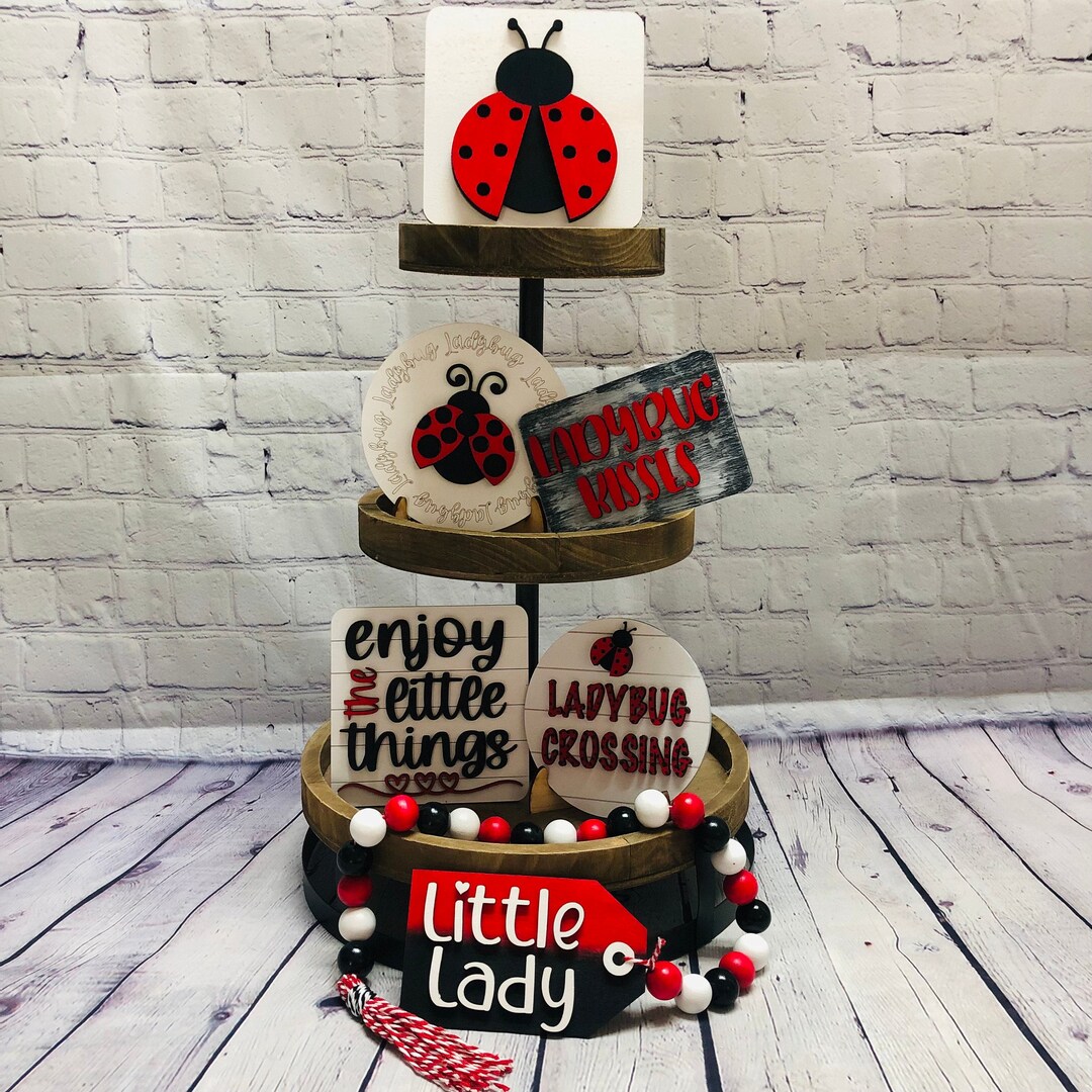Ladybug Tier Tray DIY Kit - Etsy