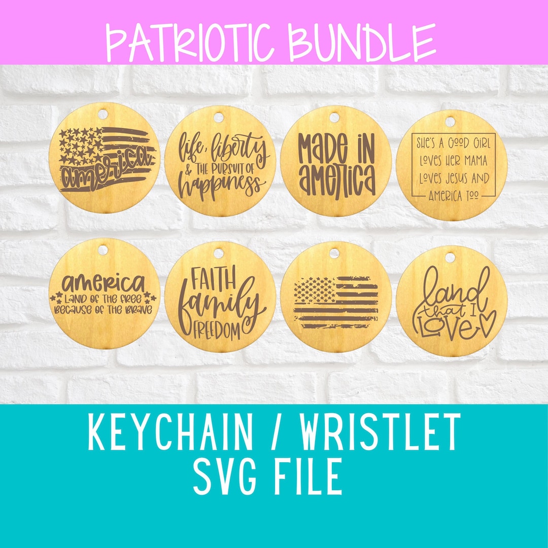Wristlet/keychain SVG - Patriotic Bundle - Etsy