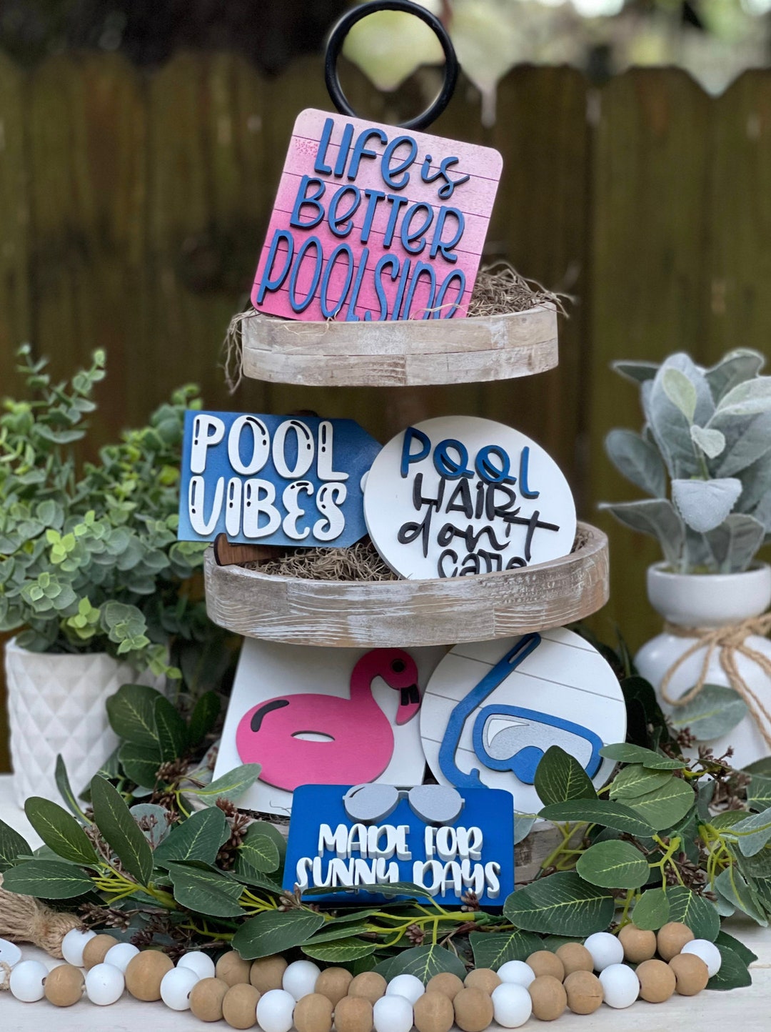 Pool Tier Tray DIY Kit - Etsy