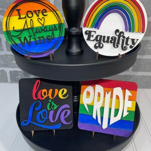 Pride Tier Tray Laser Cut File - Etsy