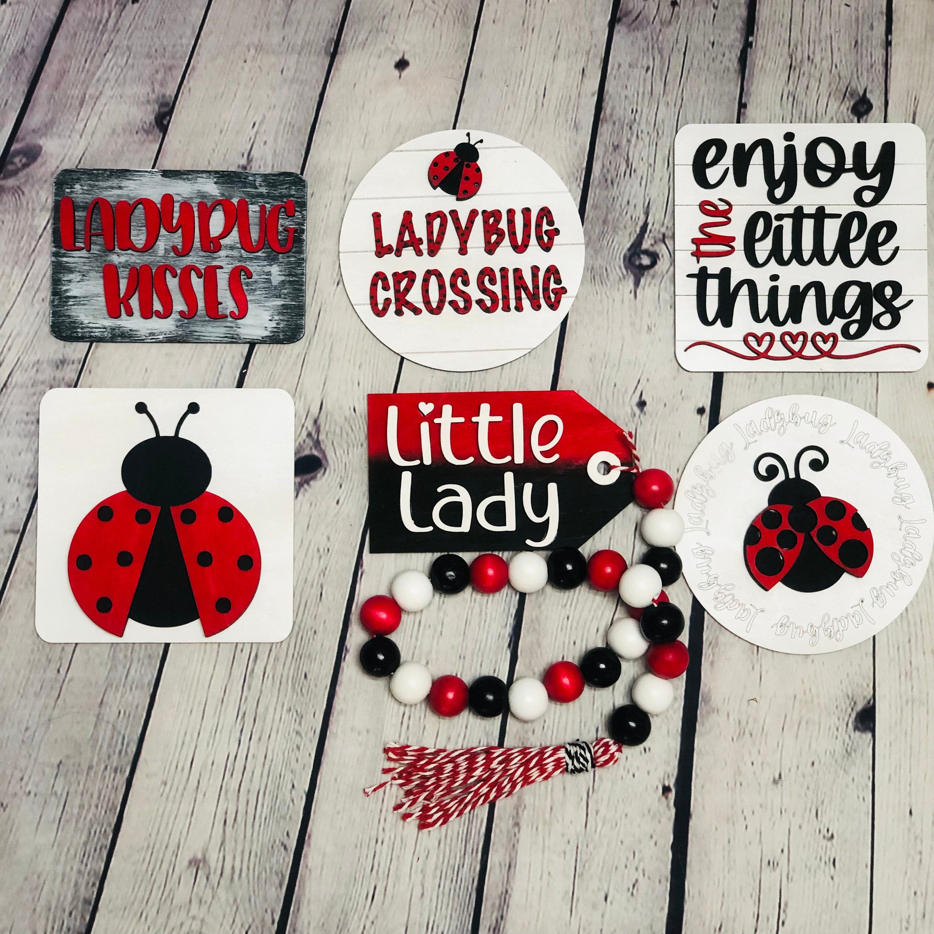 Ladybug Tier Tray DIY Kit - Etsy