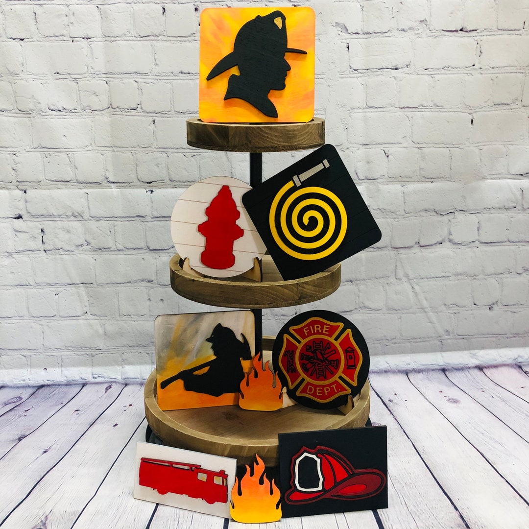 Firefighter Tier Tray DIY Kit - Etsy