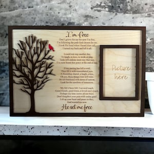 I'm Free Memorial Plaque - Etsy