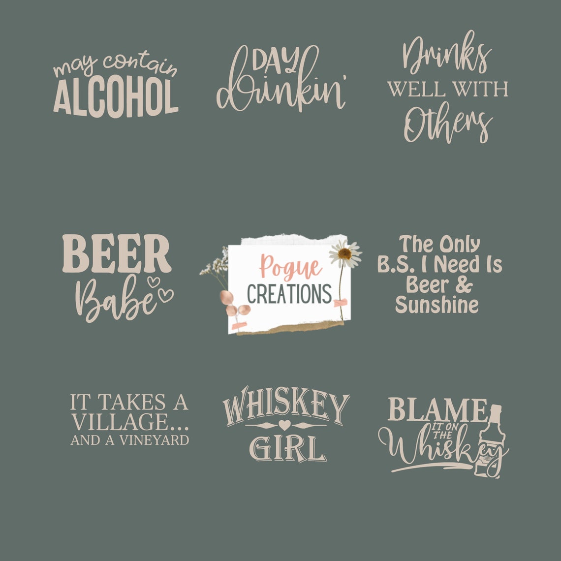 Hat Patch SVG File Alcohol Bundle - Etsy