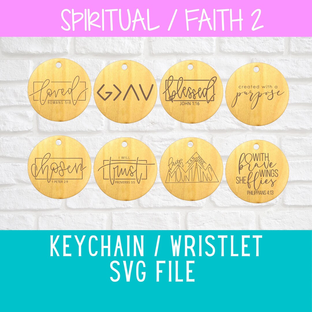 Wristlet/keychain SVG - Spiritual 2 Bundle - Etsy