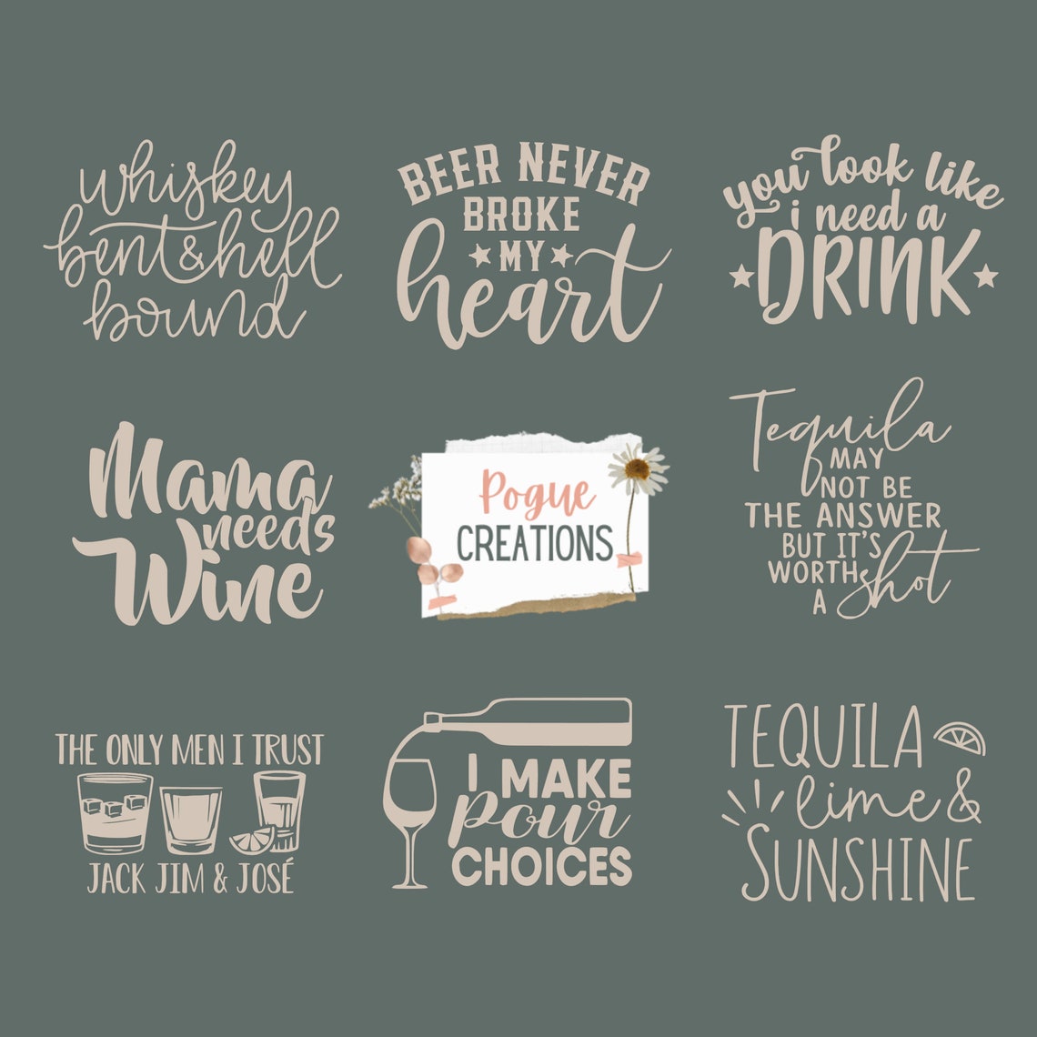 Hat Patch SVG File - Alcohol 2 Bundle - Etsy