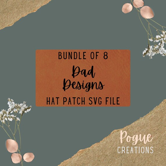 Hat Patch SVG File Dad Bundle - Etsy