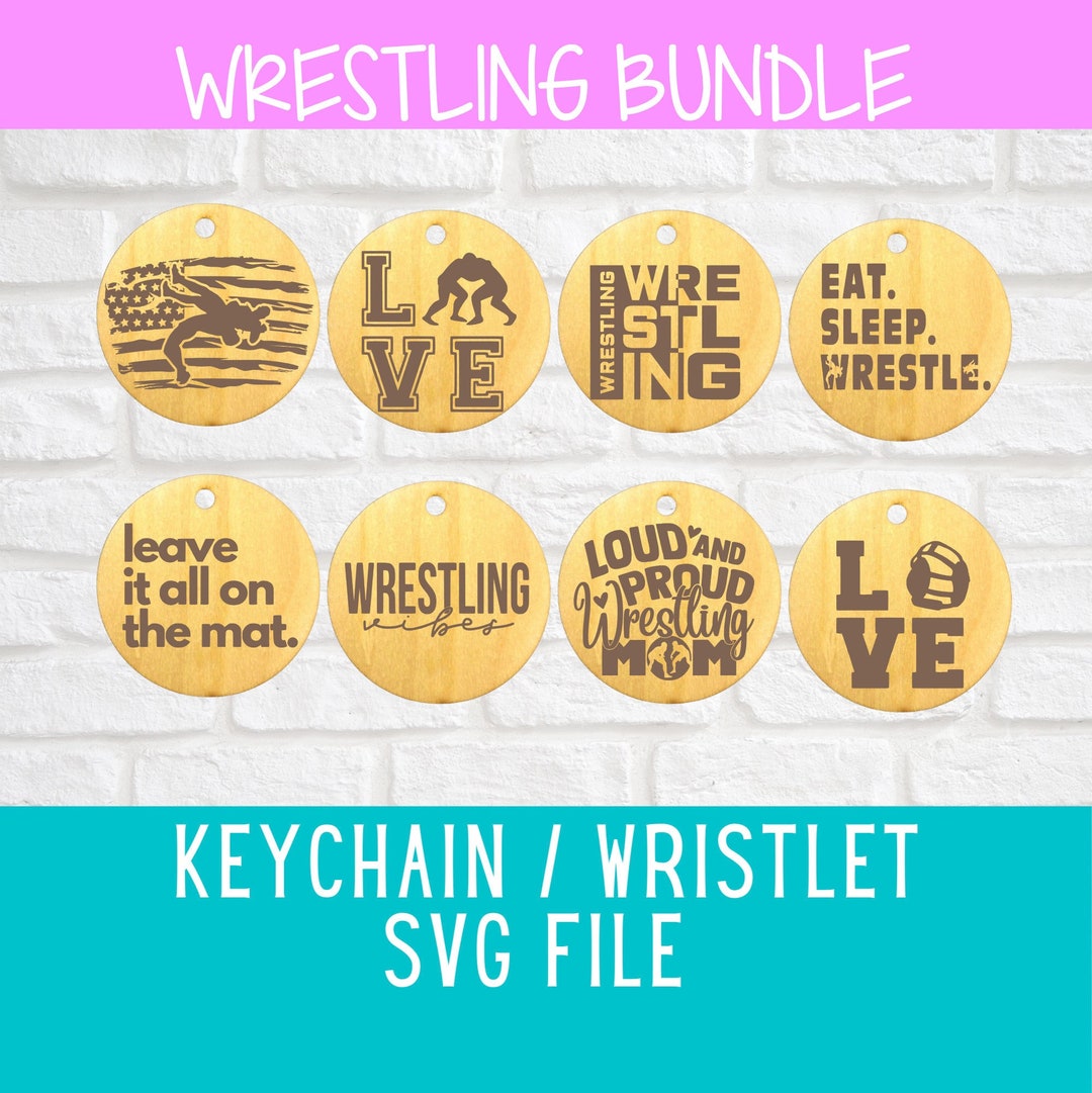 Wristlet/keychain SVG - Wrestling Bundle - Etsy