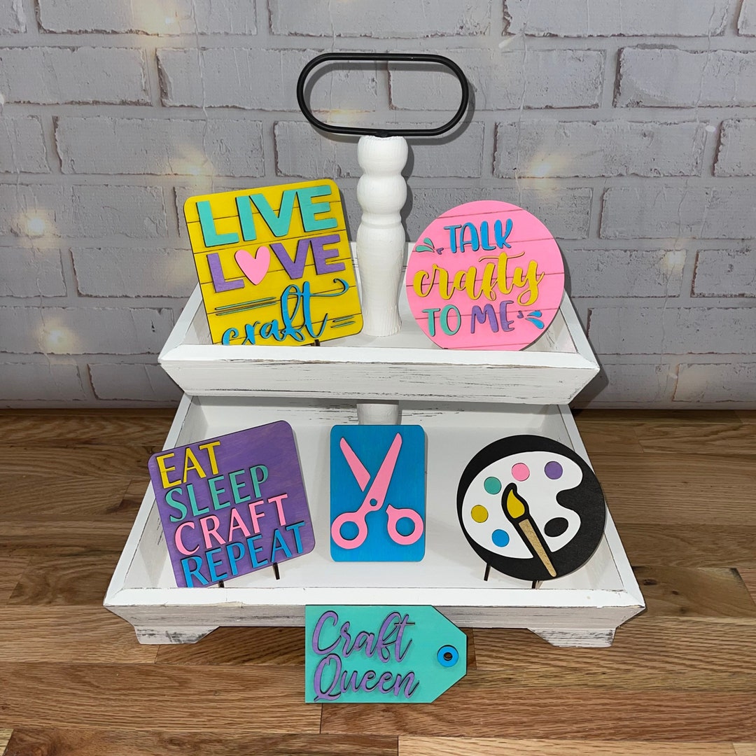 Craft Tier Tray Laser Cut File - Etsy