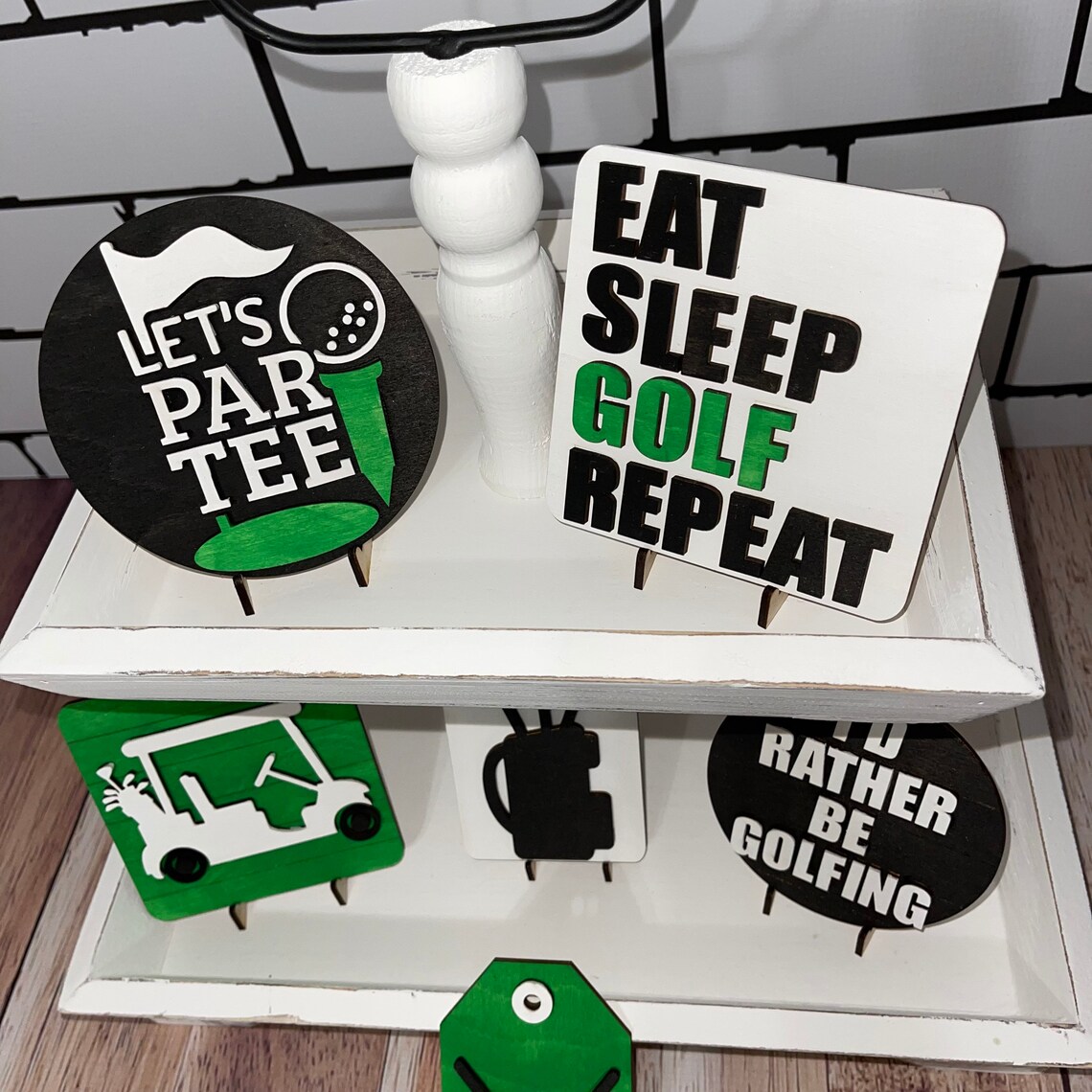 Golf Tier Tray Laser Cut File - Etsy