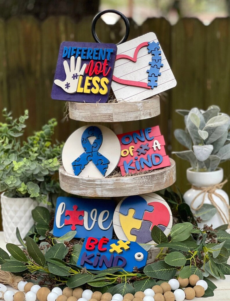 Autism Tier Tray Laser Cut File - Etsy