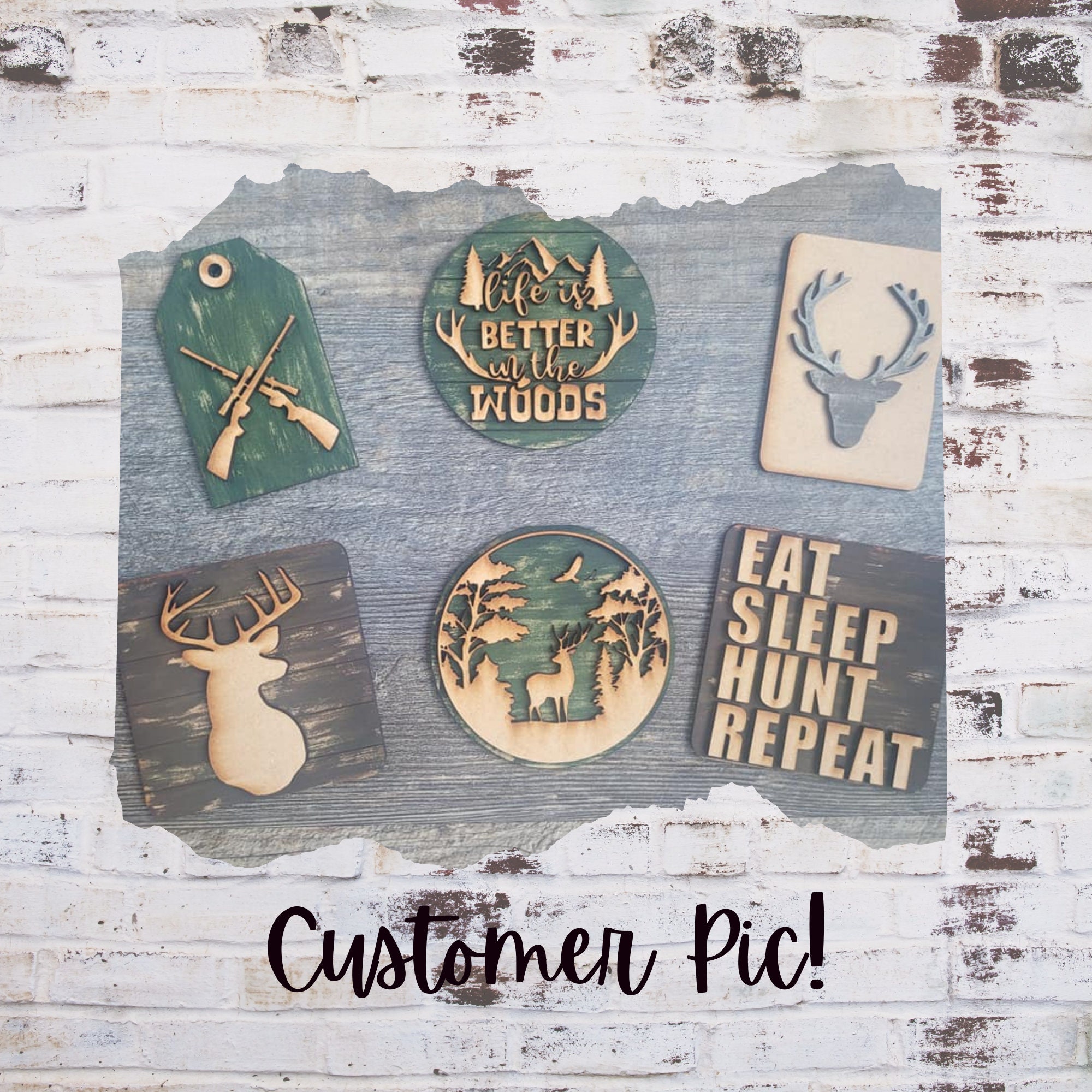 Hunting Tier Tray Laser Cut File - Etsy
