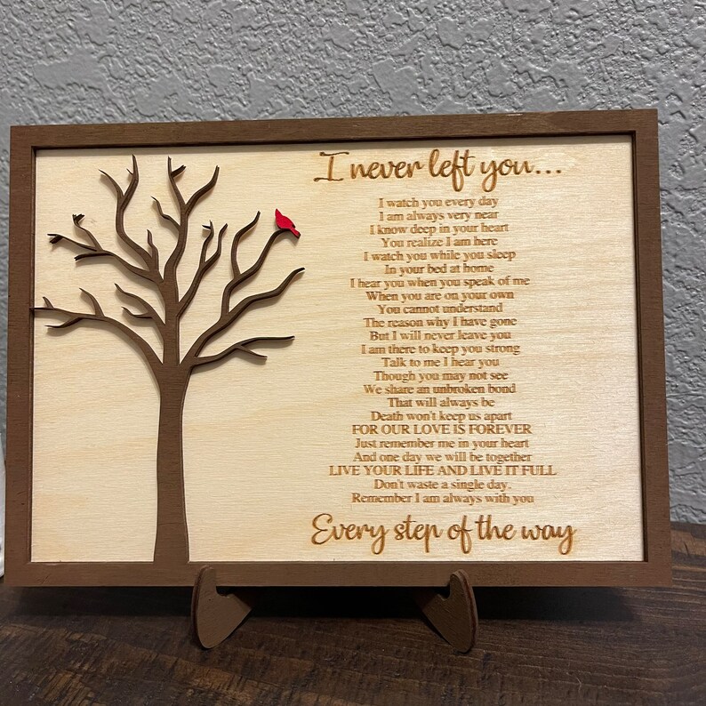 I Never Left You MINI Memorial Plaque - Etsy