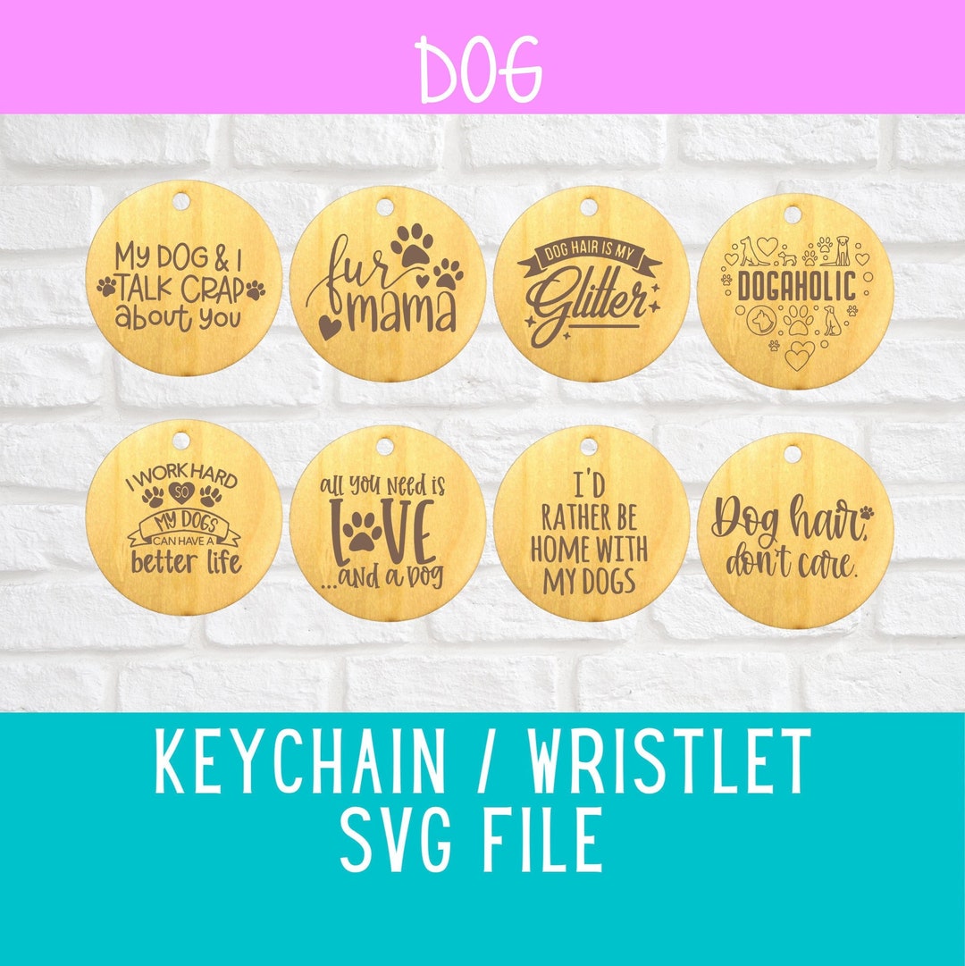 Wristlet/keychain SVG - Dog Bundle - Etsy
