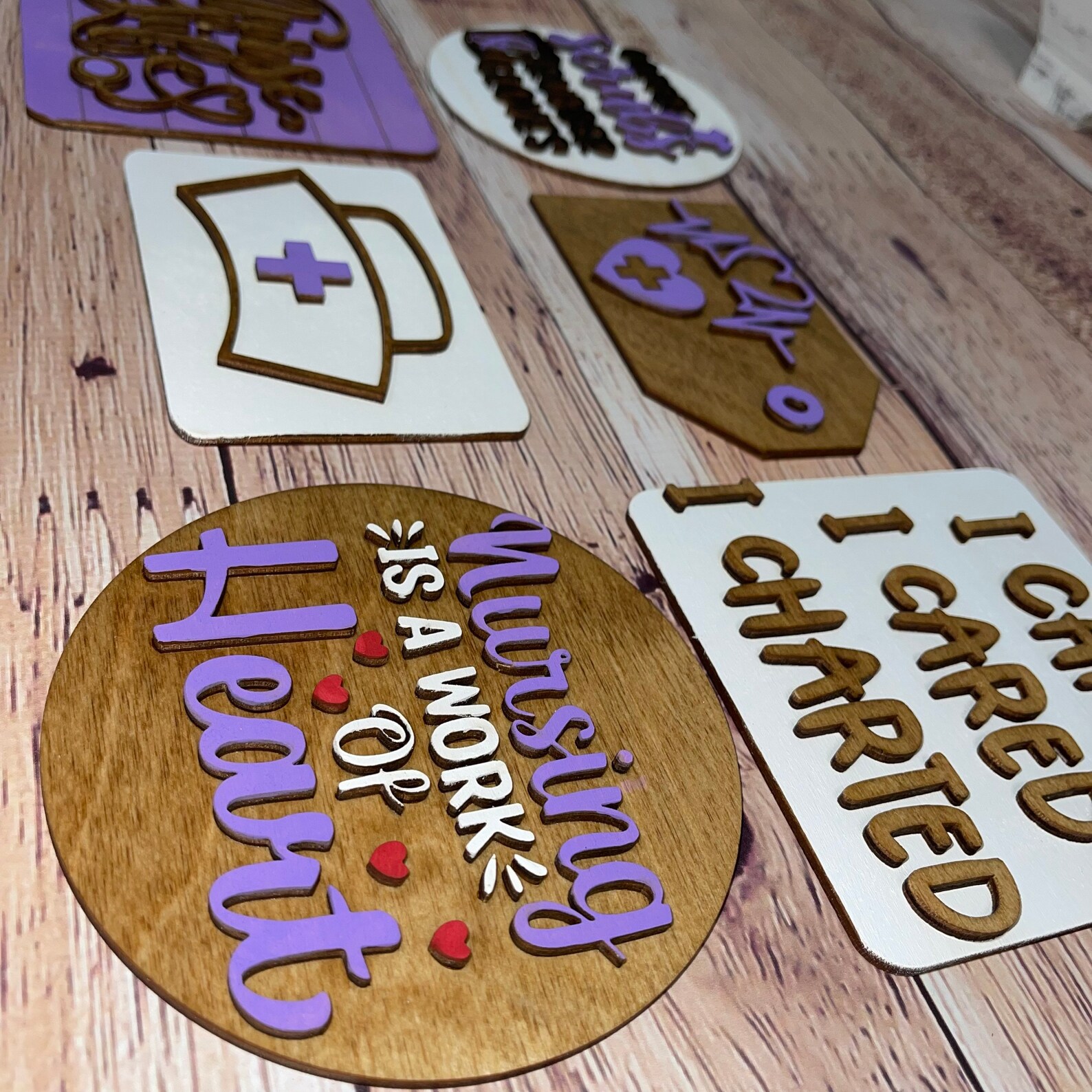 Nurse Tier Tray Laser Cut File - Etsy