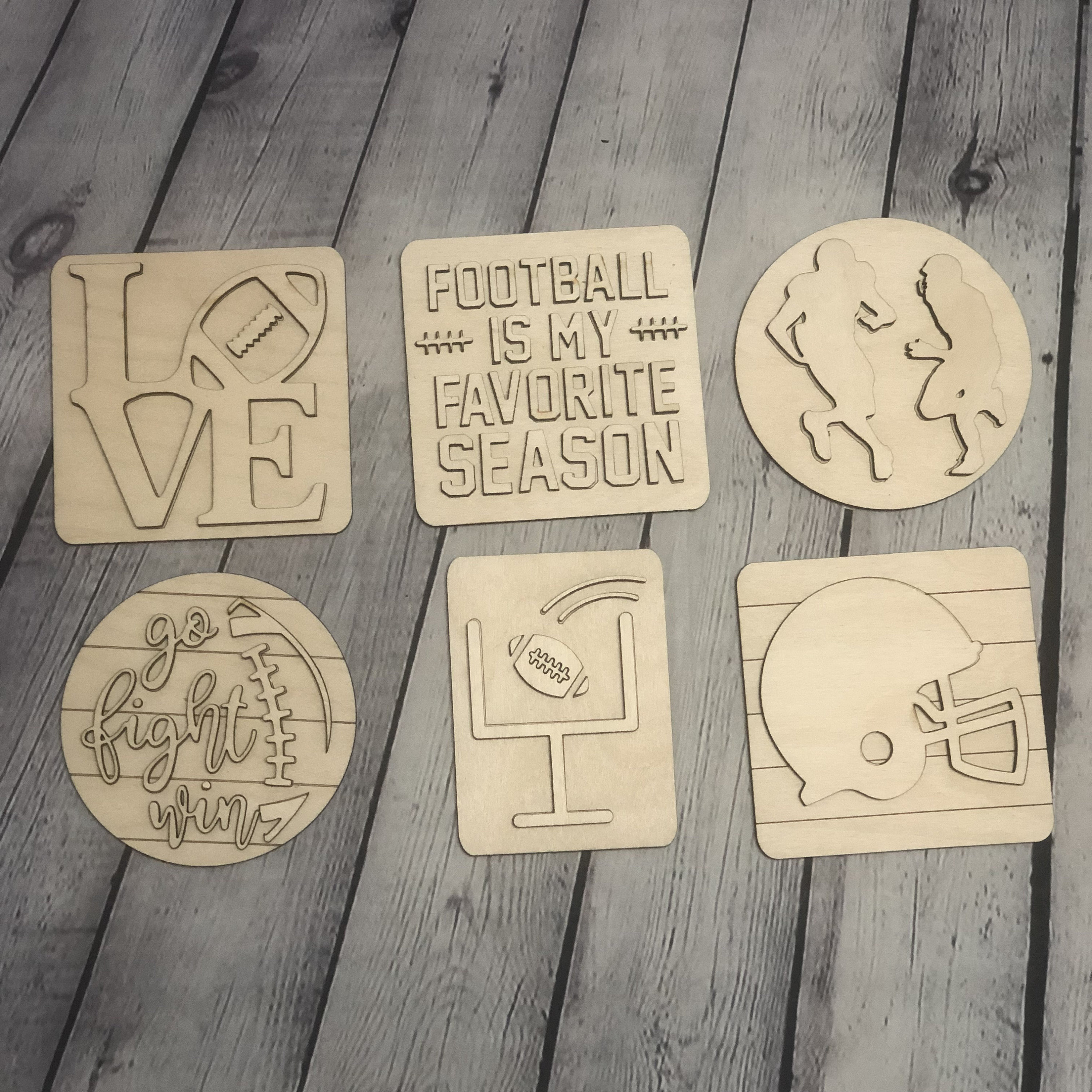 Football Tier Tray Laser Cut File - Etsy